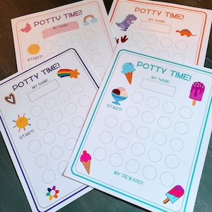 Butterfly Potty Training Sticker Chart - Etsy