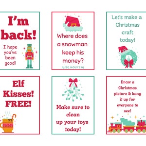 Elf Notes Elf Notes Printable Christmas Fun Elf Notes Elf Digital ...