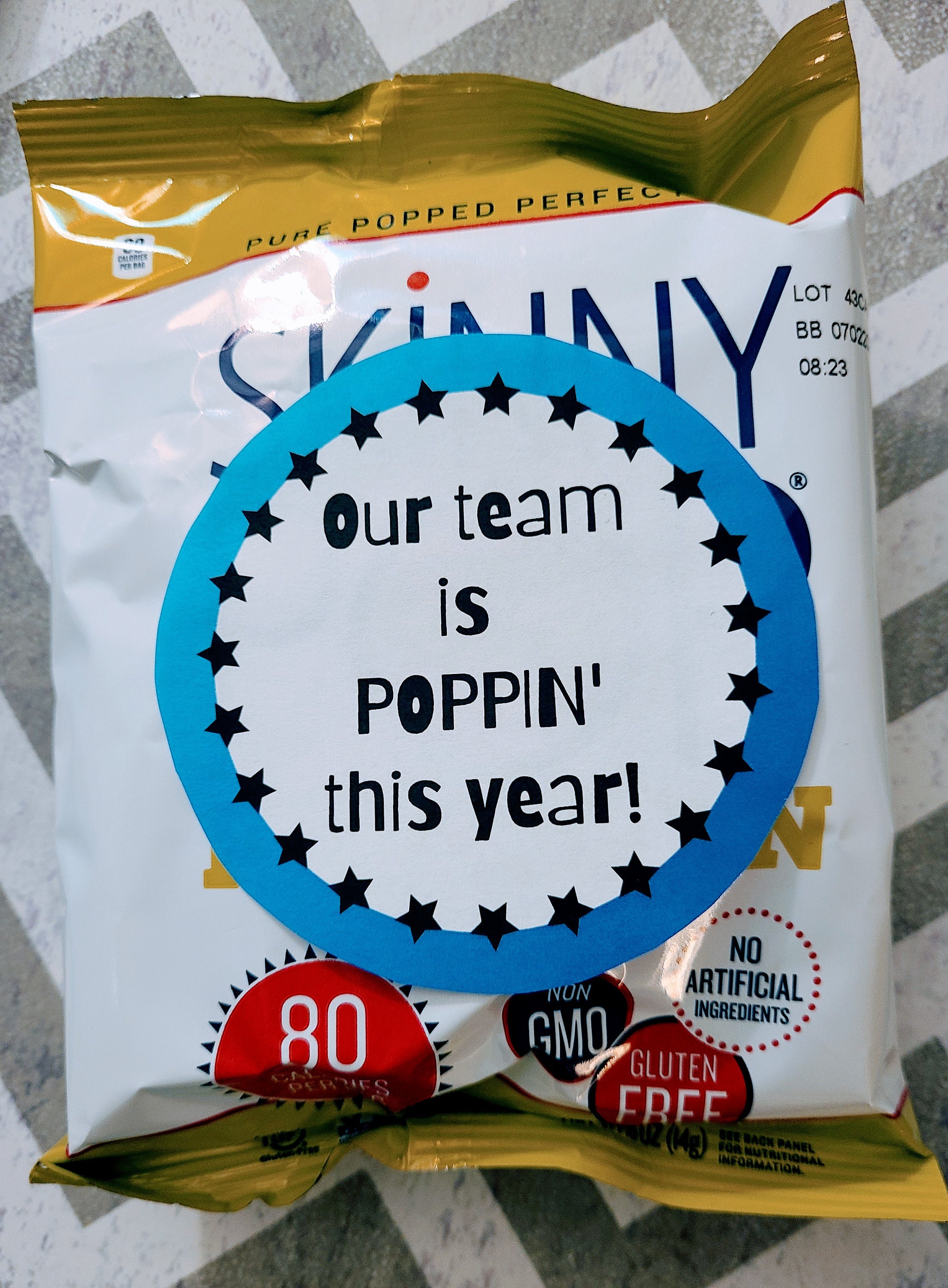 Our Team is POPPIN' This Year! Team Snack Tag! Sports Team Snack Tag ...