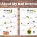All About Dad Interview! All About Dad Questionnaire! Father's Day Gift ...
