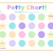 Colorful Potty Chart! Sticker Potty Chart! Potty Chart Printable! Potty ...