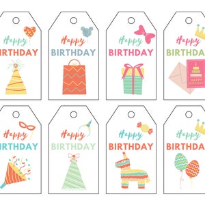 Happy Birthday Gift Tags! Printable Happy Birthday Gift Tags! Candle ...