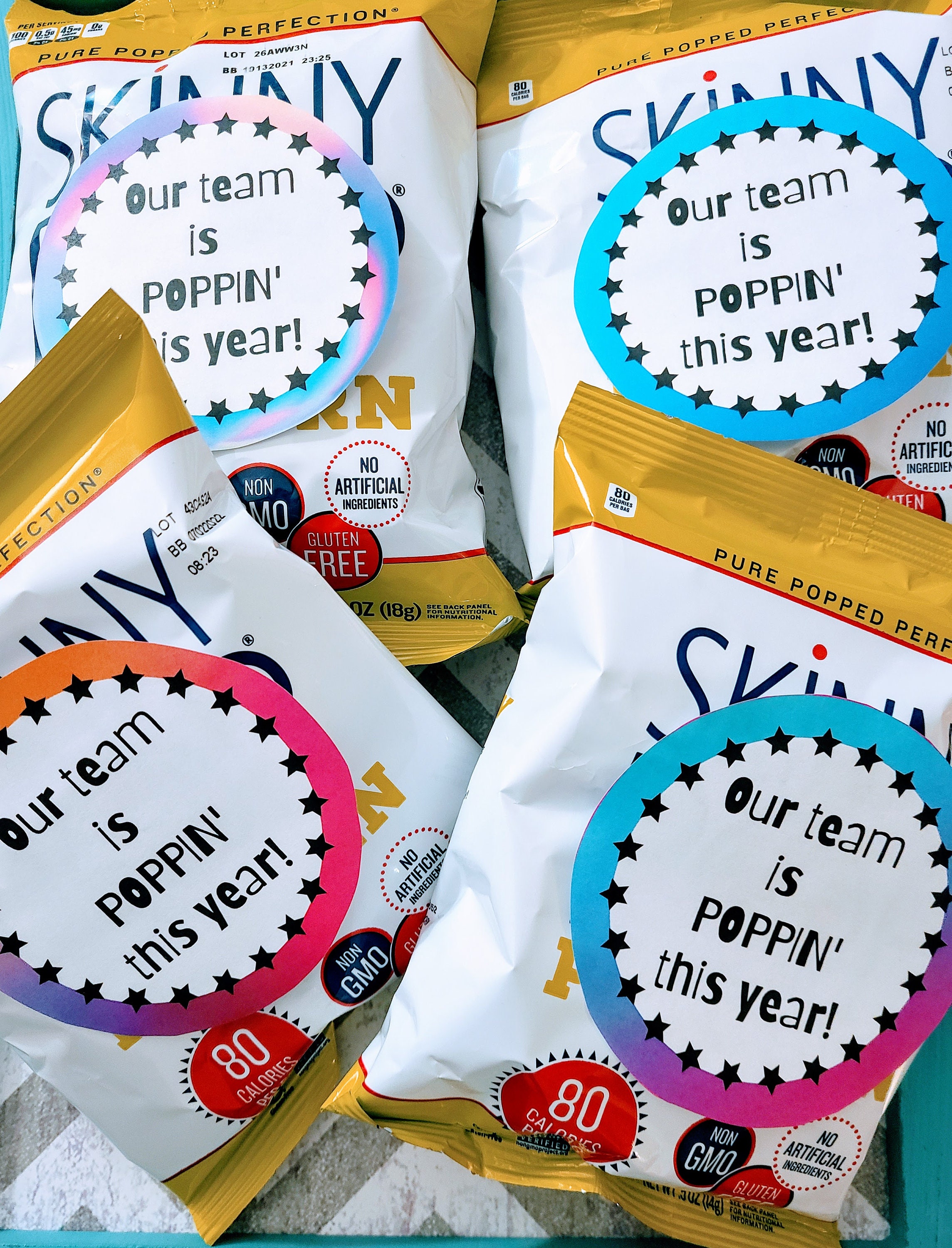 Our Team is POPPIN' This Year! Team Snack Tag! Sports Team Snack Tag ...