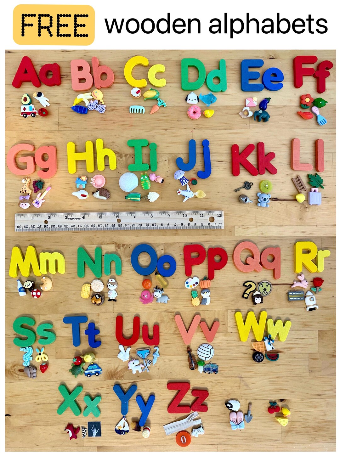 Montessori Language Objects ABC Miniatures Trinkets Alphabet Letter ...