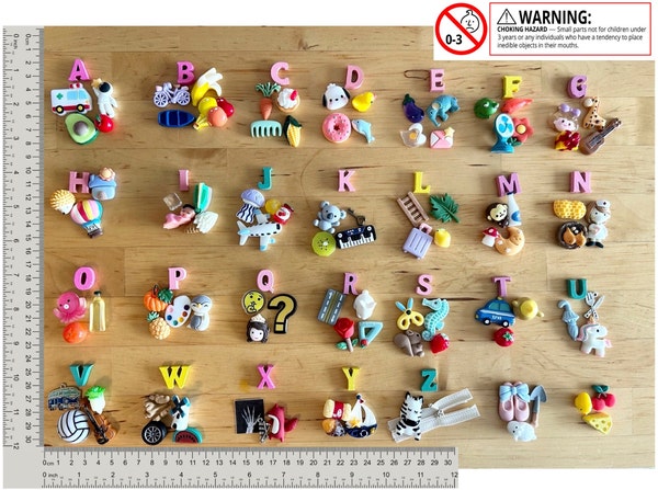 Montessori Language Objects ABC Miniatures Trinkets Alphabet Letter ...