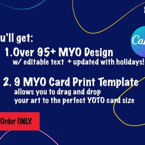 MYO Yoto Cards Canva Template: Printable Stickers for Make Your Own ...