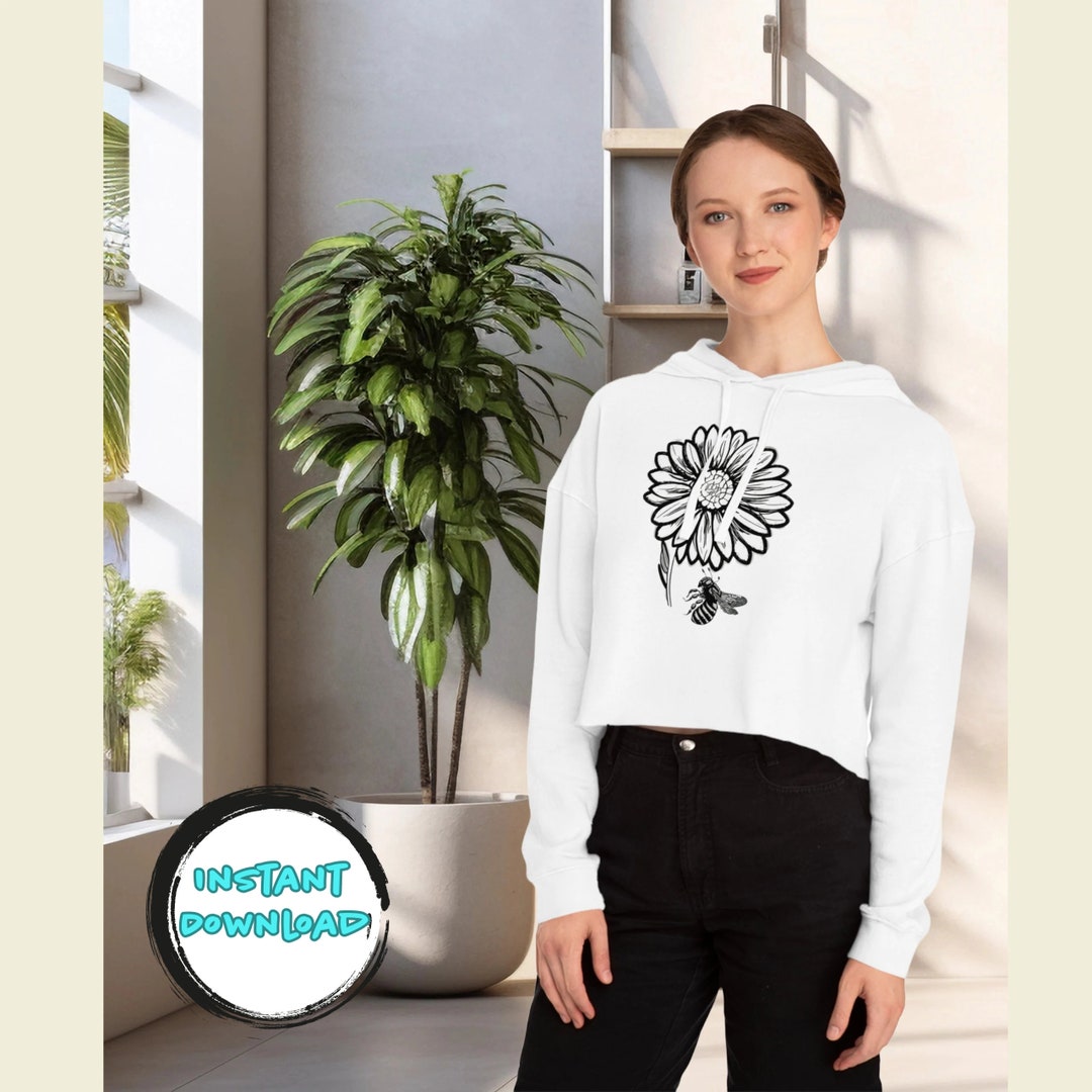 Sunflower and Bee Semicolon PNG Mental Health Awareness Digital ...