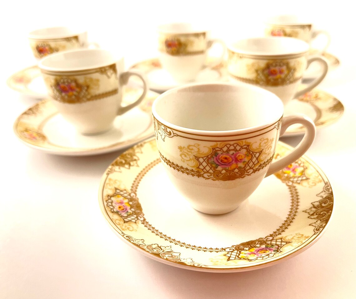 Turkish Greek Arabic Coffee Set, Arabic Traditional Coffee Set, Greek ...