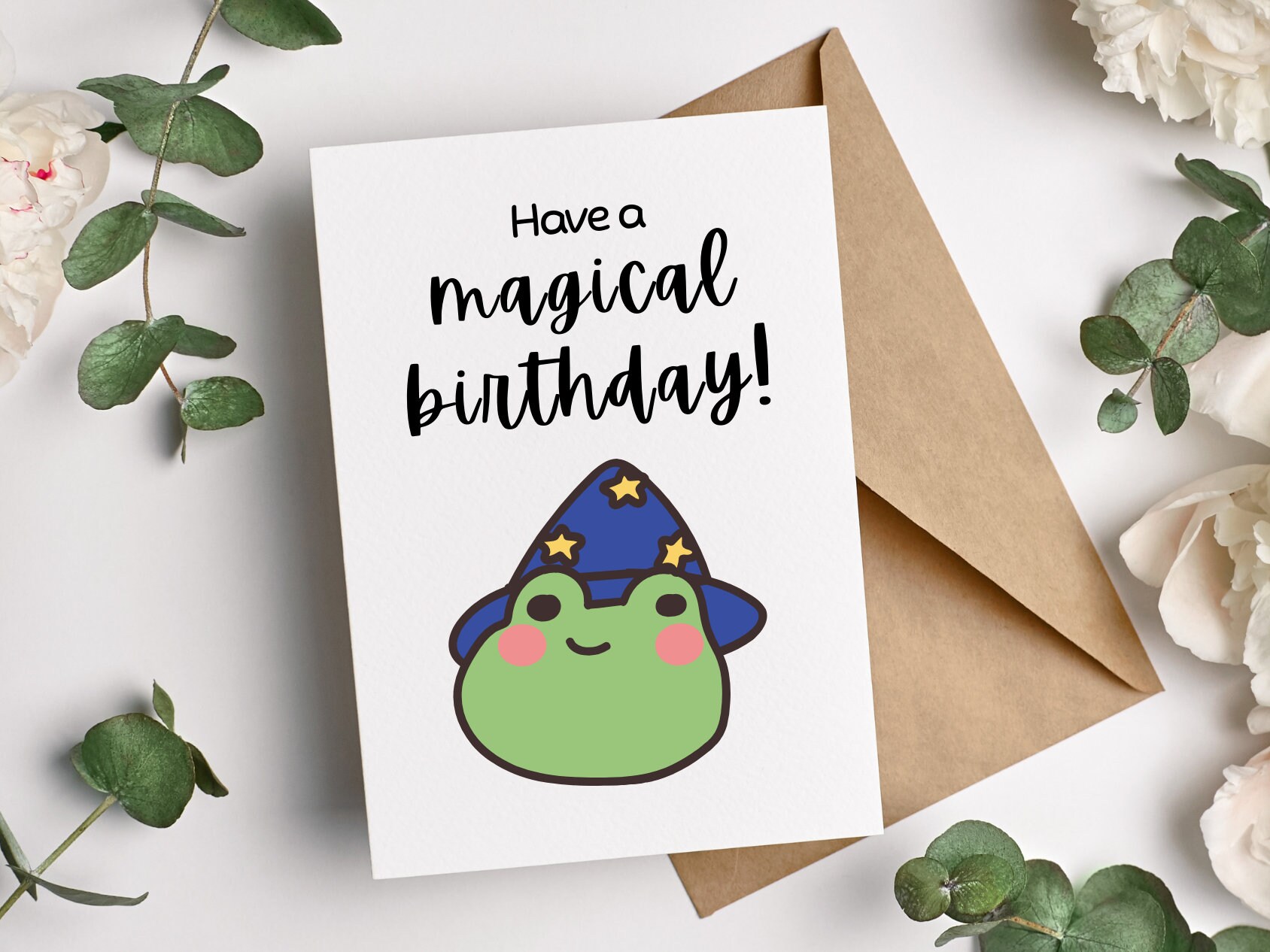 Printable Frog Birthday Card Pack | 5x7 Inches | Cute Frog Art - Etsy