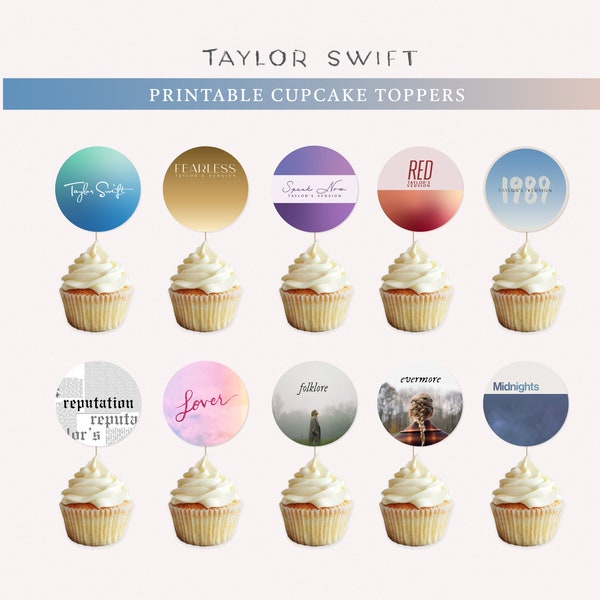 Taylorswift Cupcake Toppers - Etsy
