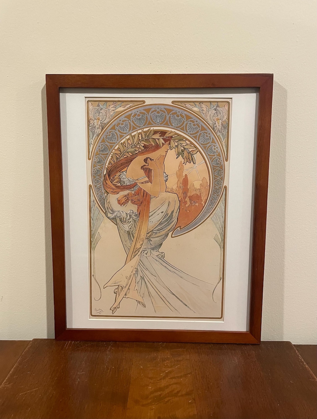 Alphonse Mucha Muse of Poetry (the Arts Series) Framed Print 12x15 Art ...