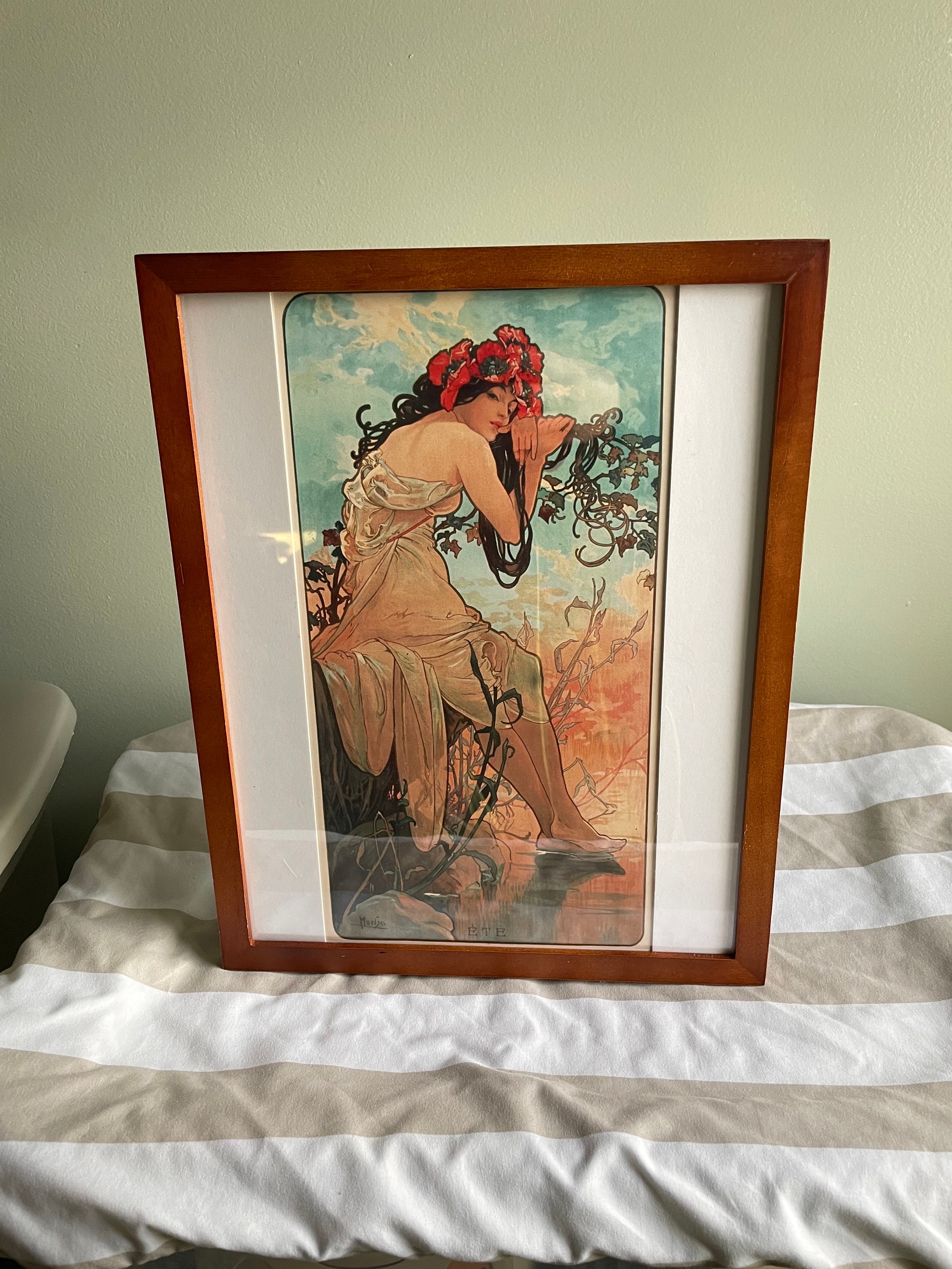 Alphonse Mucha Set of Four Seasons Prints Spring Summer Autumn Winter ...