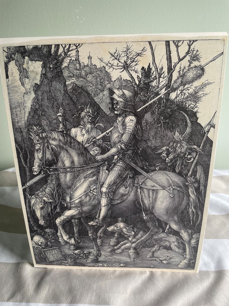 Albrecht Durer Knight Death and Devil Art Print German Renaissance Art ...