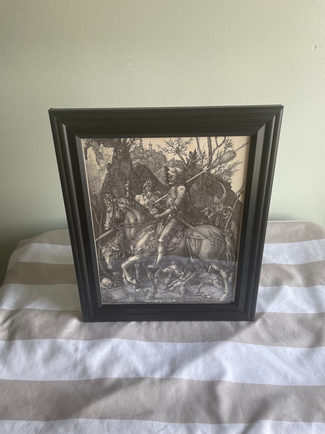 Albrecht Durer Knight Death and Devil Framed Print Black Frame Witch ...
