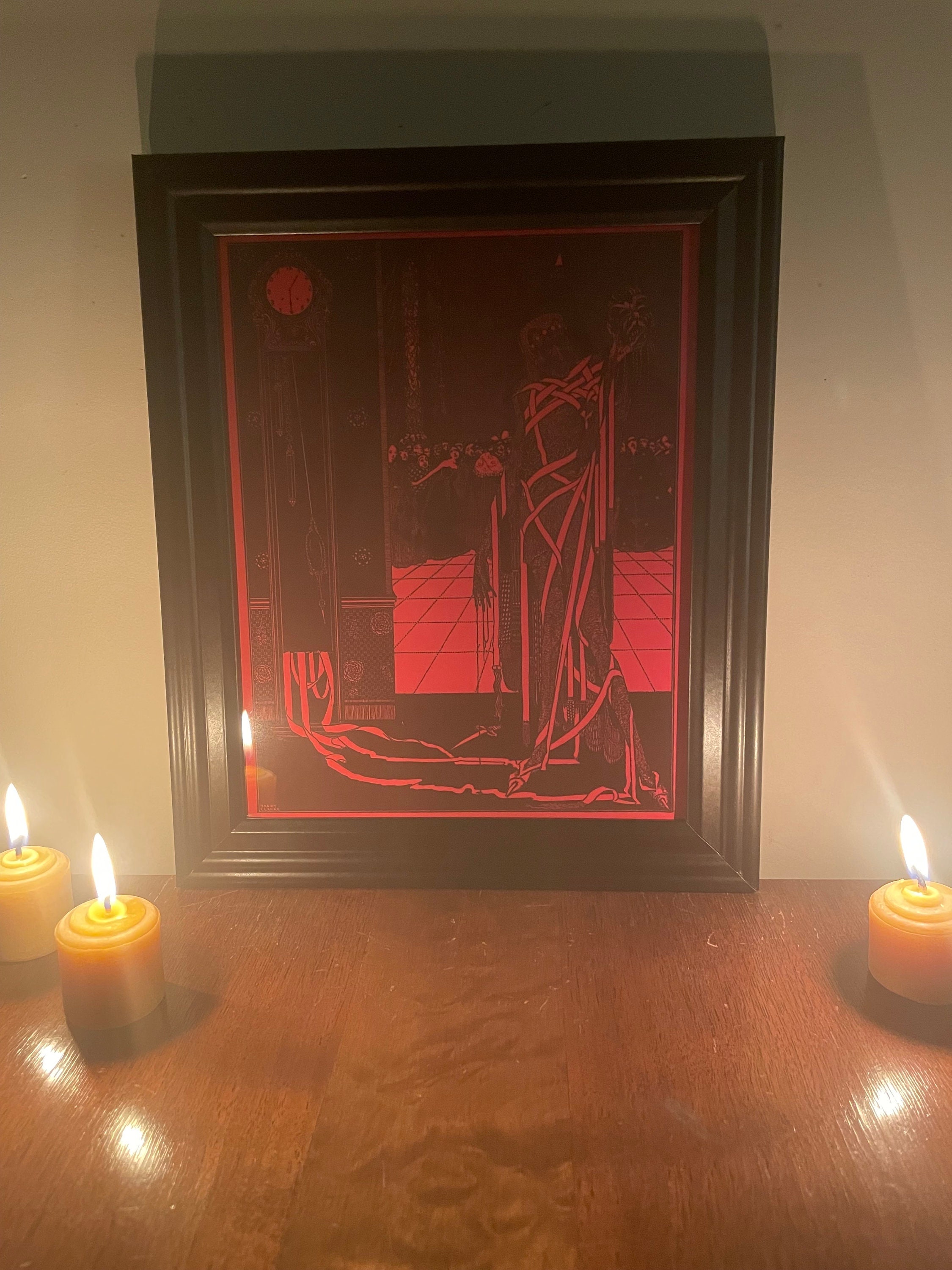 Masque of the Red Death Edgar Allan Poe Framed Print Gothic Horror ...