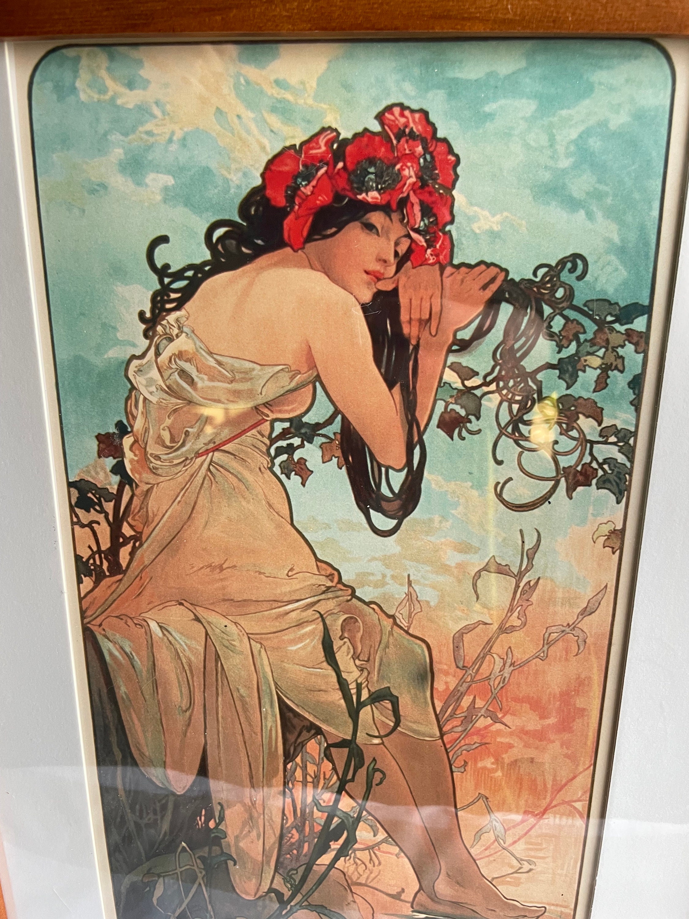 Alphonse Mucha Set of Four Seasons Prints Spring Summer Autumn Winter ...