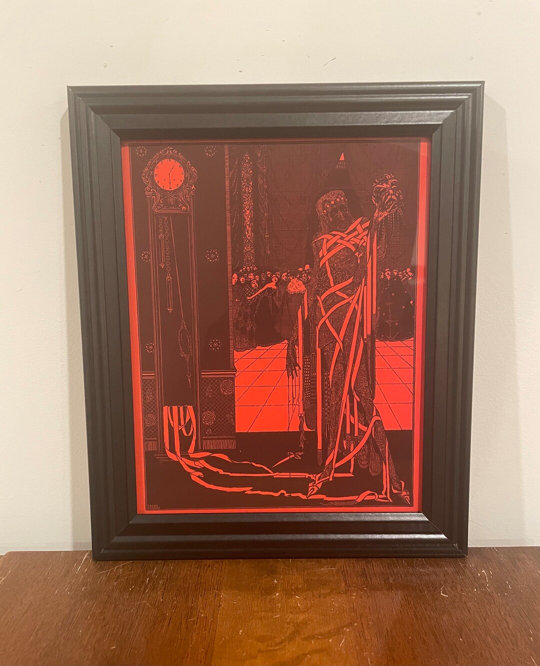 Masque of the Red Death Edgar Allan Poe Framed Print Gothic Horror ...
