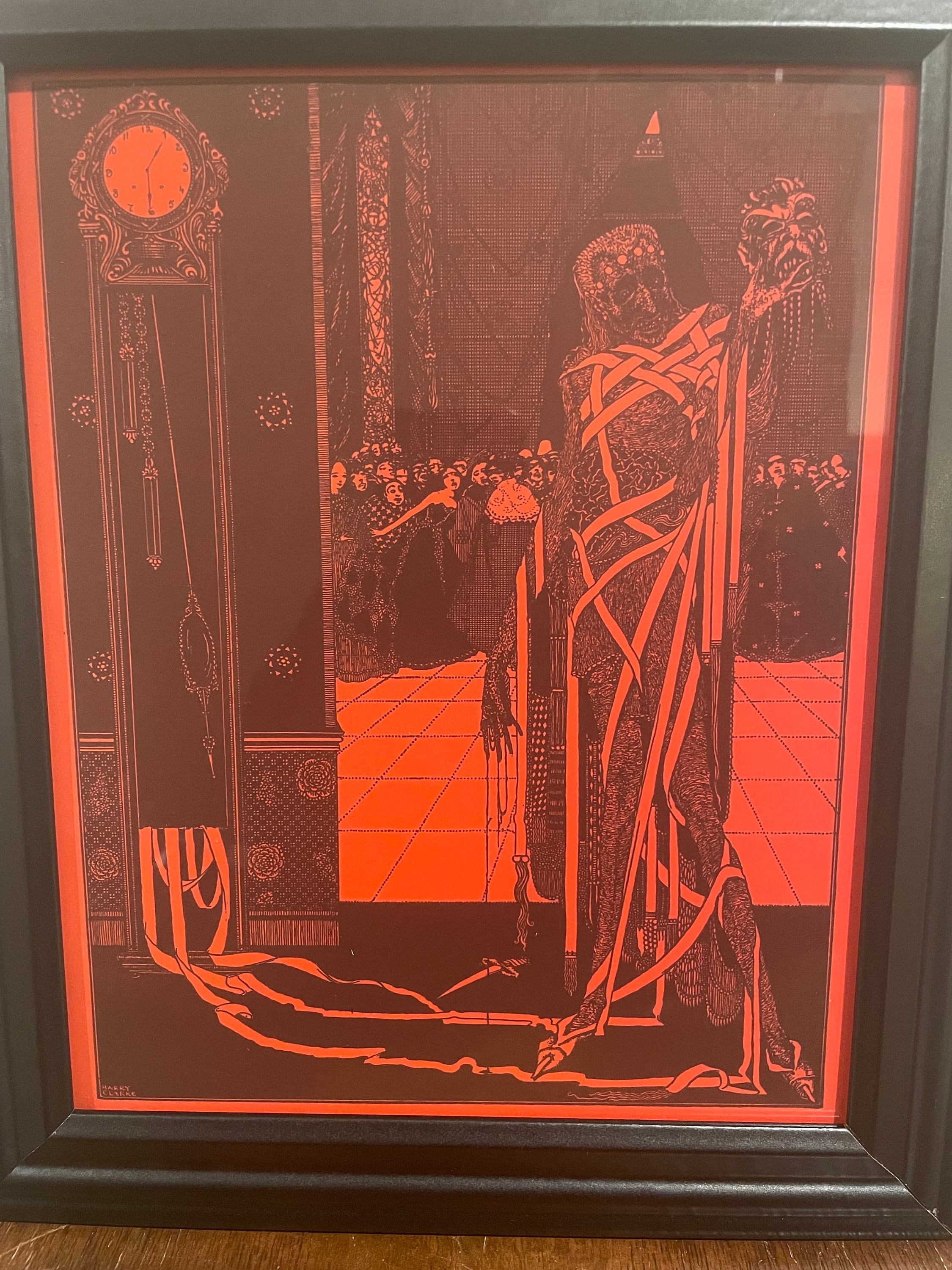 Masque of the Red Death Edgar Allan Poe Framed Print Gothic Horror ...