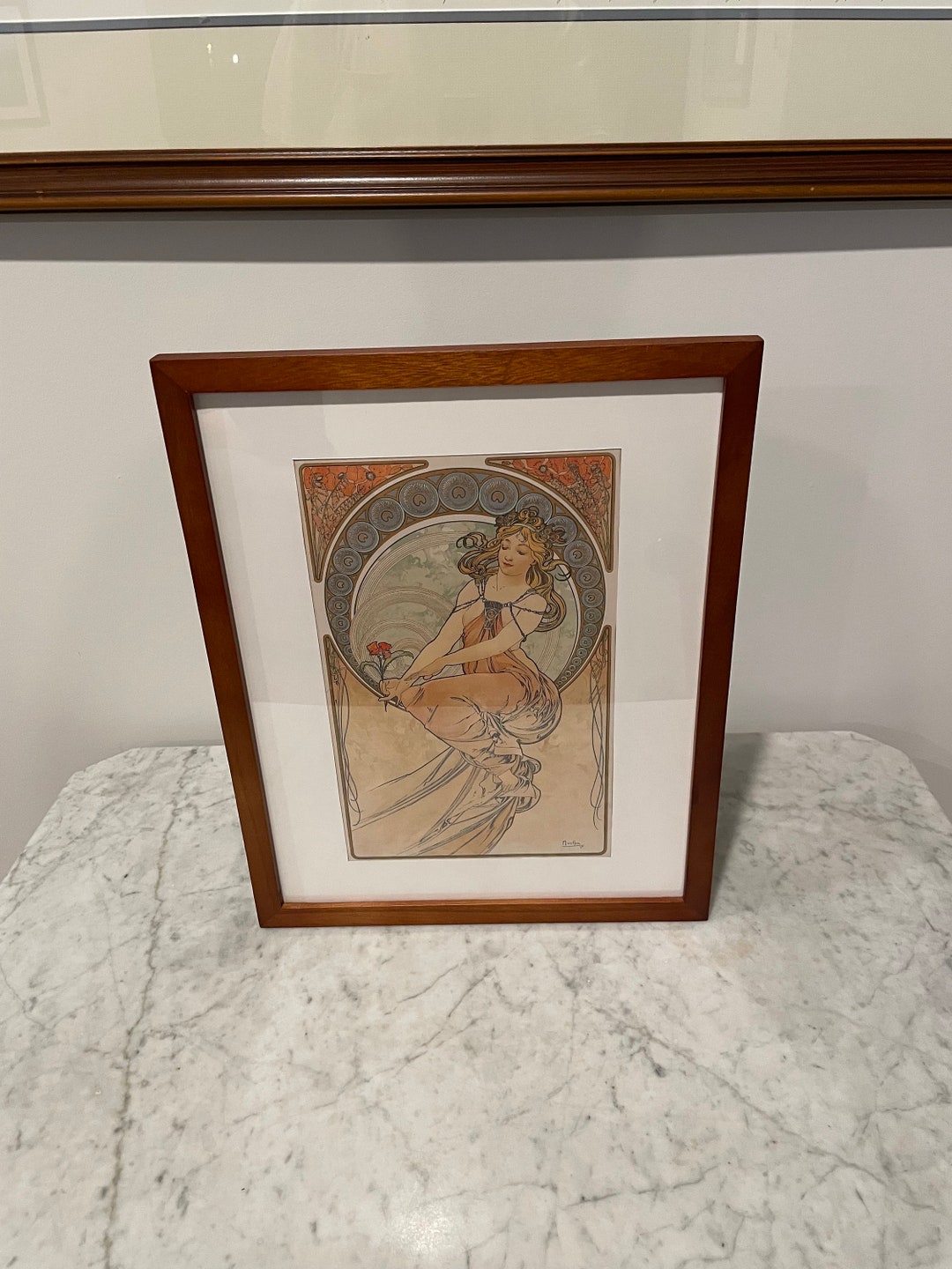 Alphonse Mucha Painting the Arts Series Framed Print Art Nouveau 12x15 ...