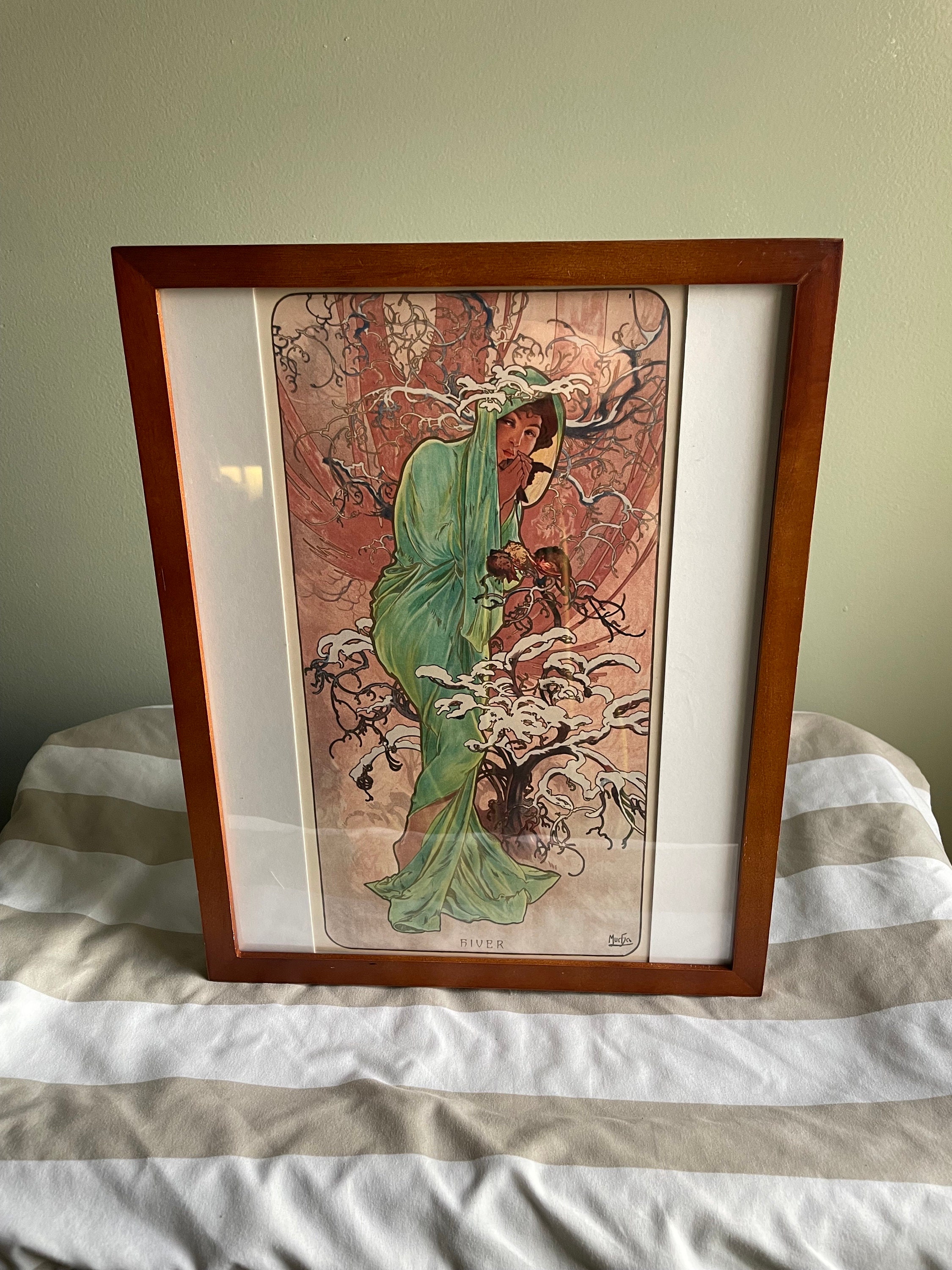 Alphonse Mucha Set of Four Seasons Prints Spring Summer Autumn Winter ...