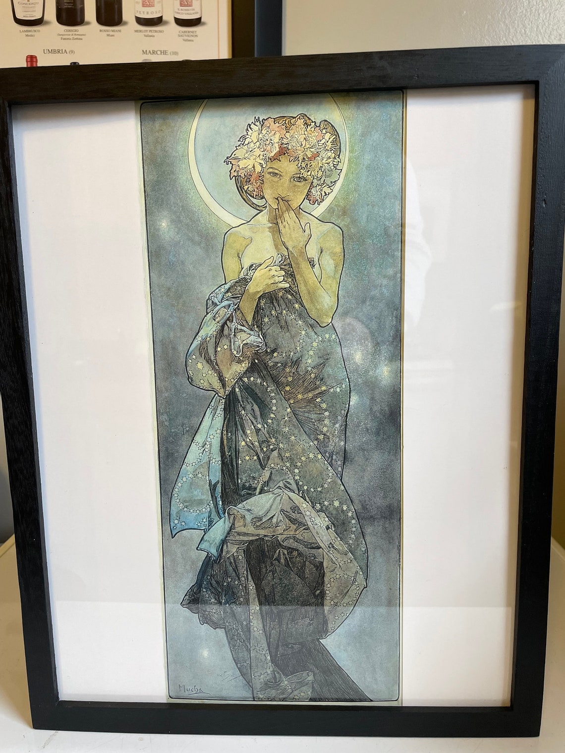 Alphonse Mucha Moon and Stars 1902 Framed Print 12x15 Art Nouveau ...