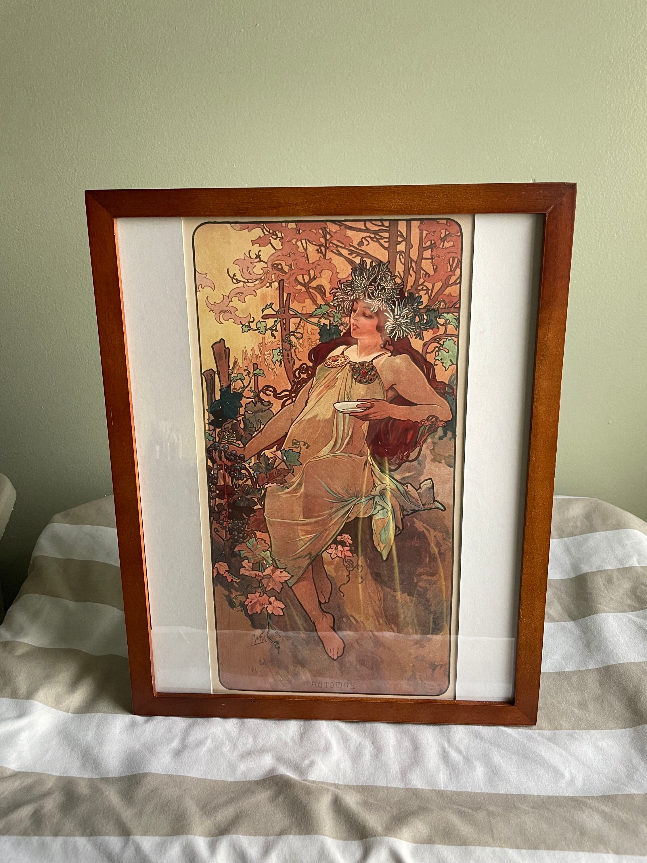 Alphonse Mucha Set of Four Seasons Prints Spring Summer Autumn Winter ...
