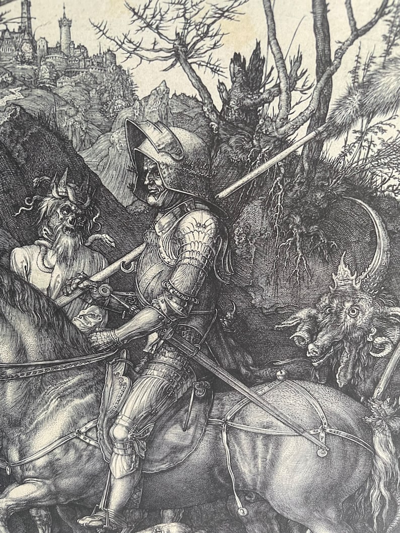 Albrecht Durer Knight Death and Devil Art Print German Renaissance Art ...