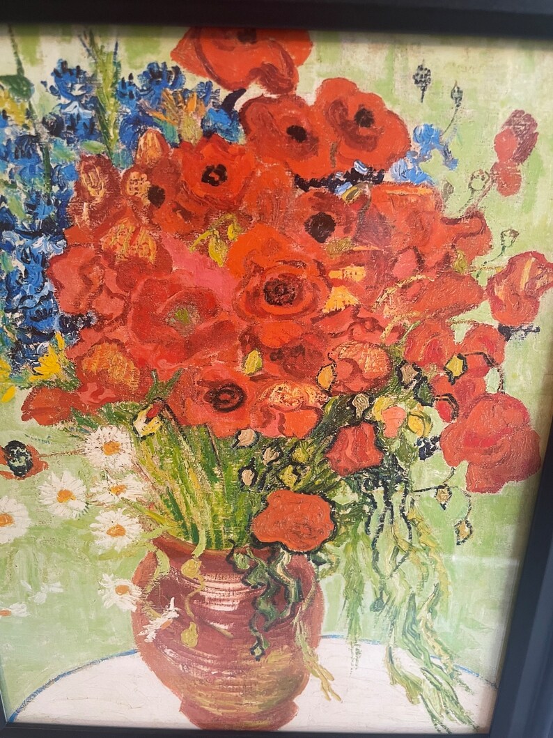 Vincent Van Gogh Red Poppies and Daisies Framed Print Post ...