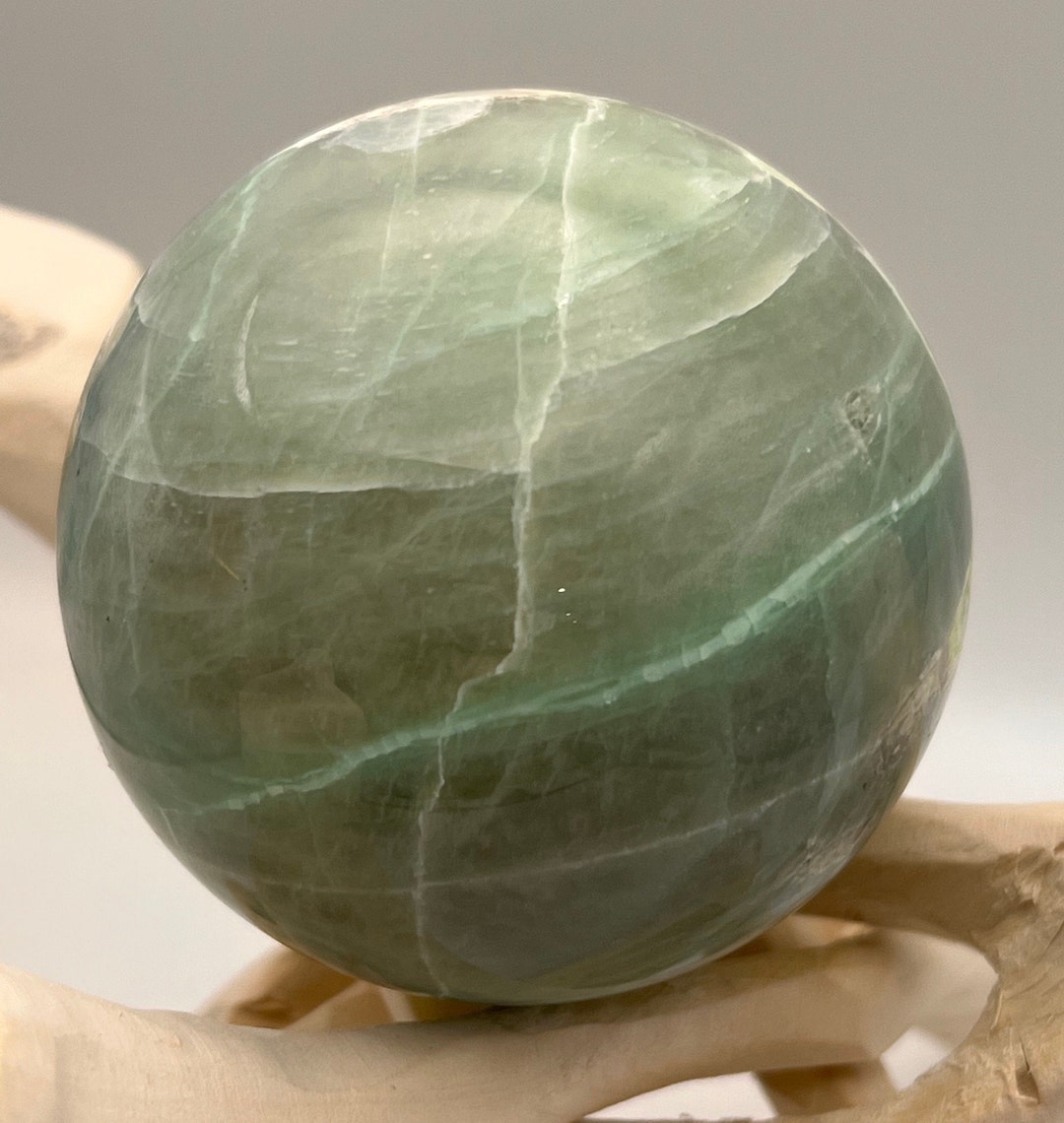 Garnierite Sphere Moonstone Spheres 332g Green Moonstone Garnierite ...