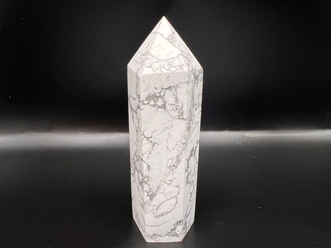 Howlite Point Howlite Small Tower Howlite Tower Small Howlite Tower - Etsy