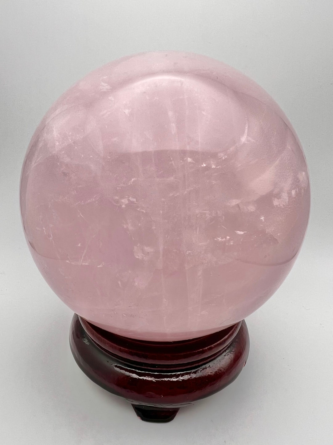 Rose Quartz Sphere Almost 5 Lb Rose Quartz Sphere XL Rose Quartz Sphere ...