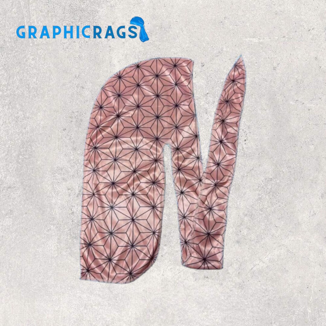 Pink Abstract Silk Durag, Satin Durag, Custom Durag, Black Owned - Etsy