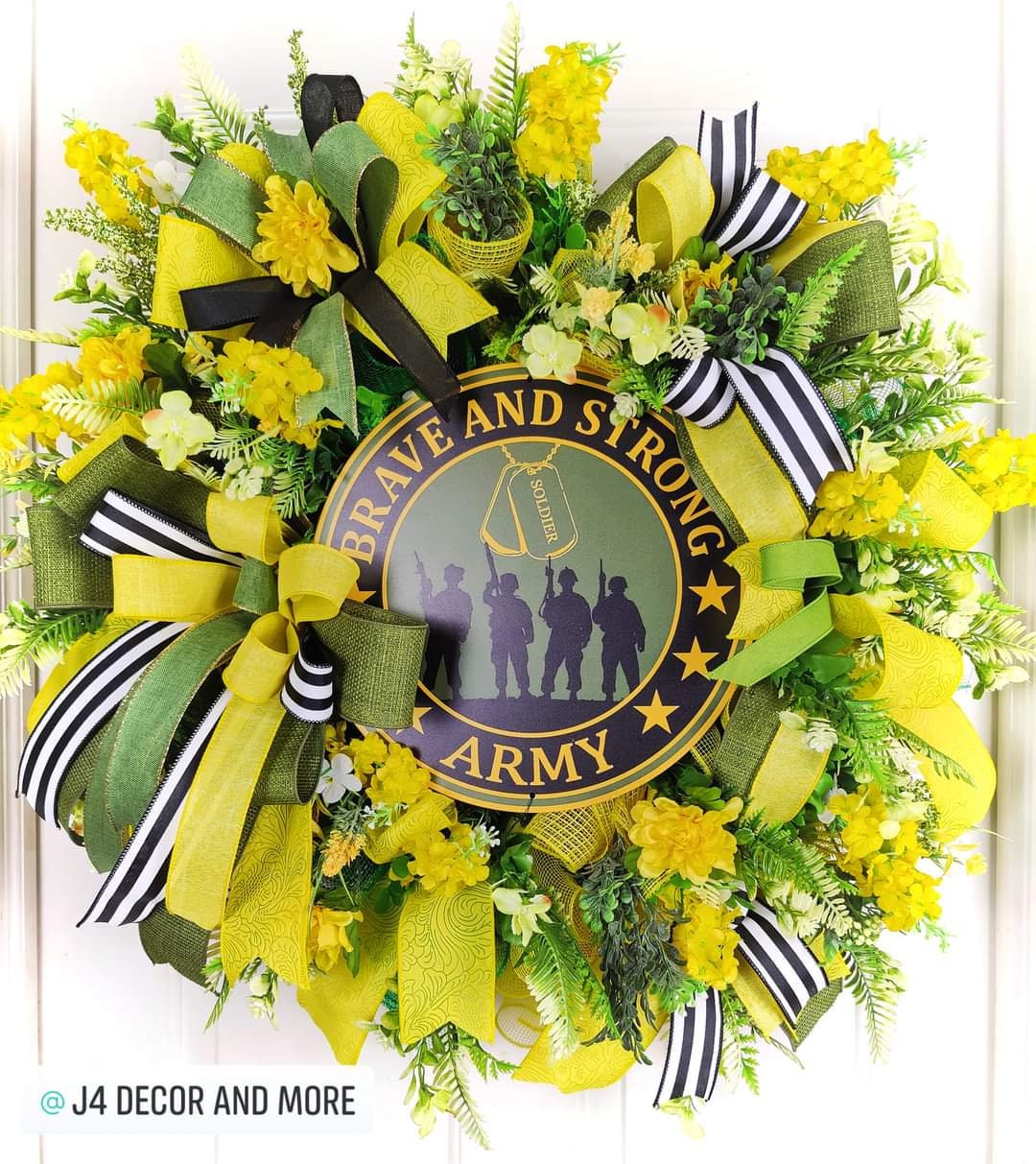 United States Army Wreath for Front Door, Patriotic Wreath, USA Army ...