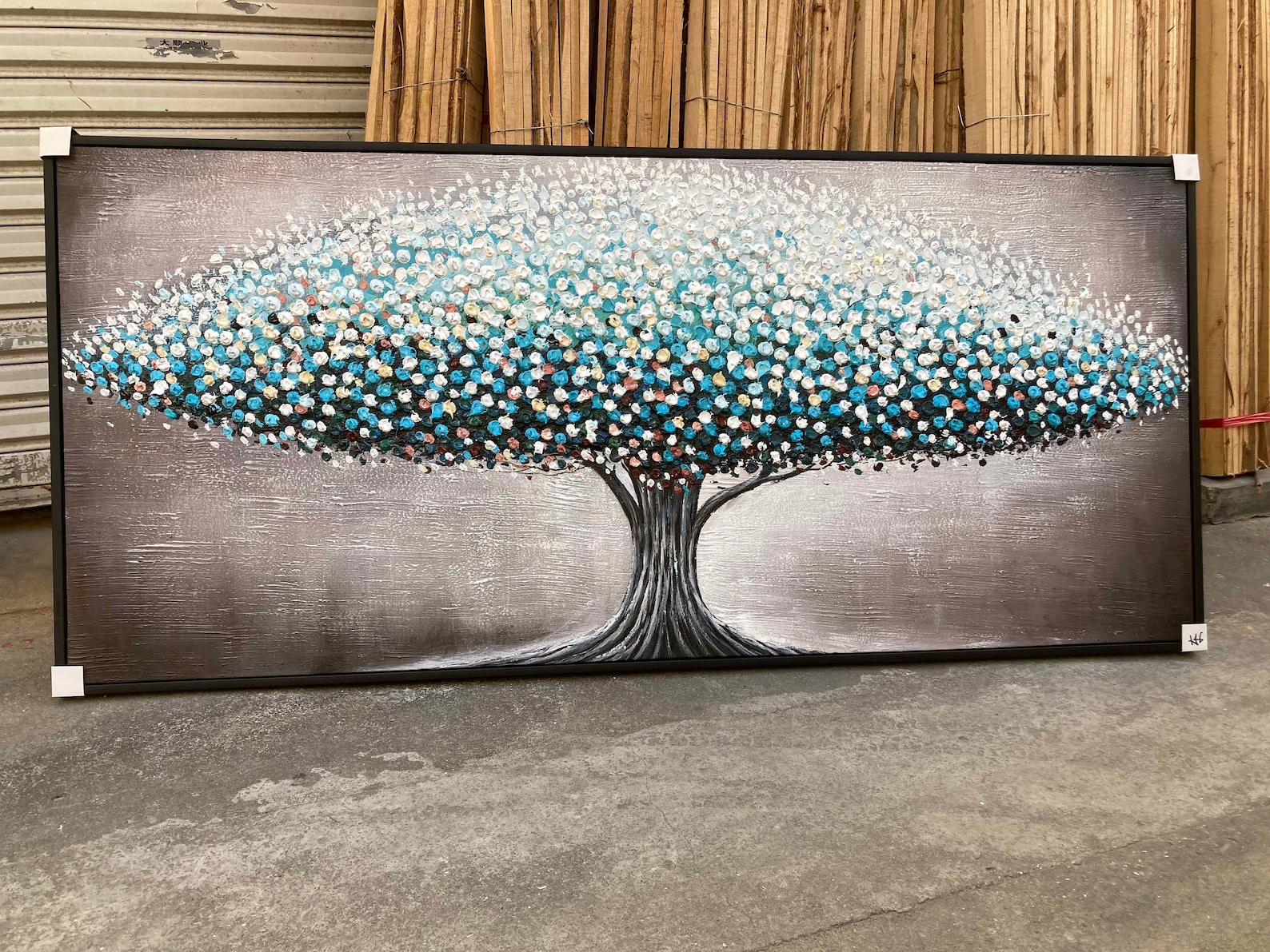 Extra Large Wall Art Abstract Tree Art Tree Painting Colorful - Etsy