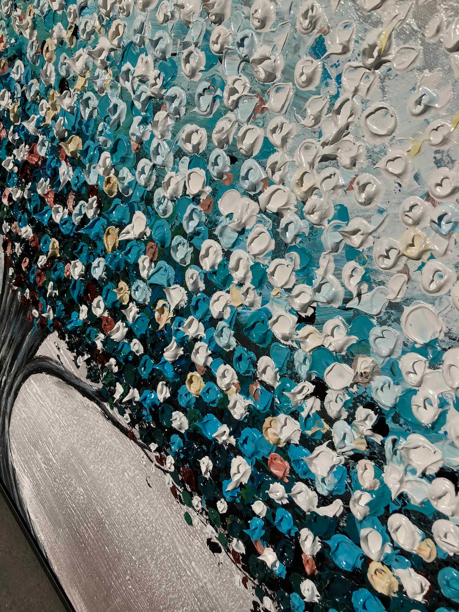 Extra Large Wall Art Abstract Tree Art Tree Painting Colorful - Etsy