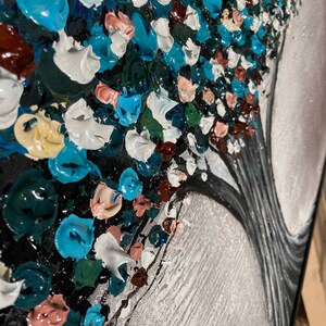 Extra Large Wall Art Abstract Tree Art Tree Painting Colorful Wall Art ...