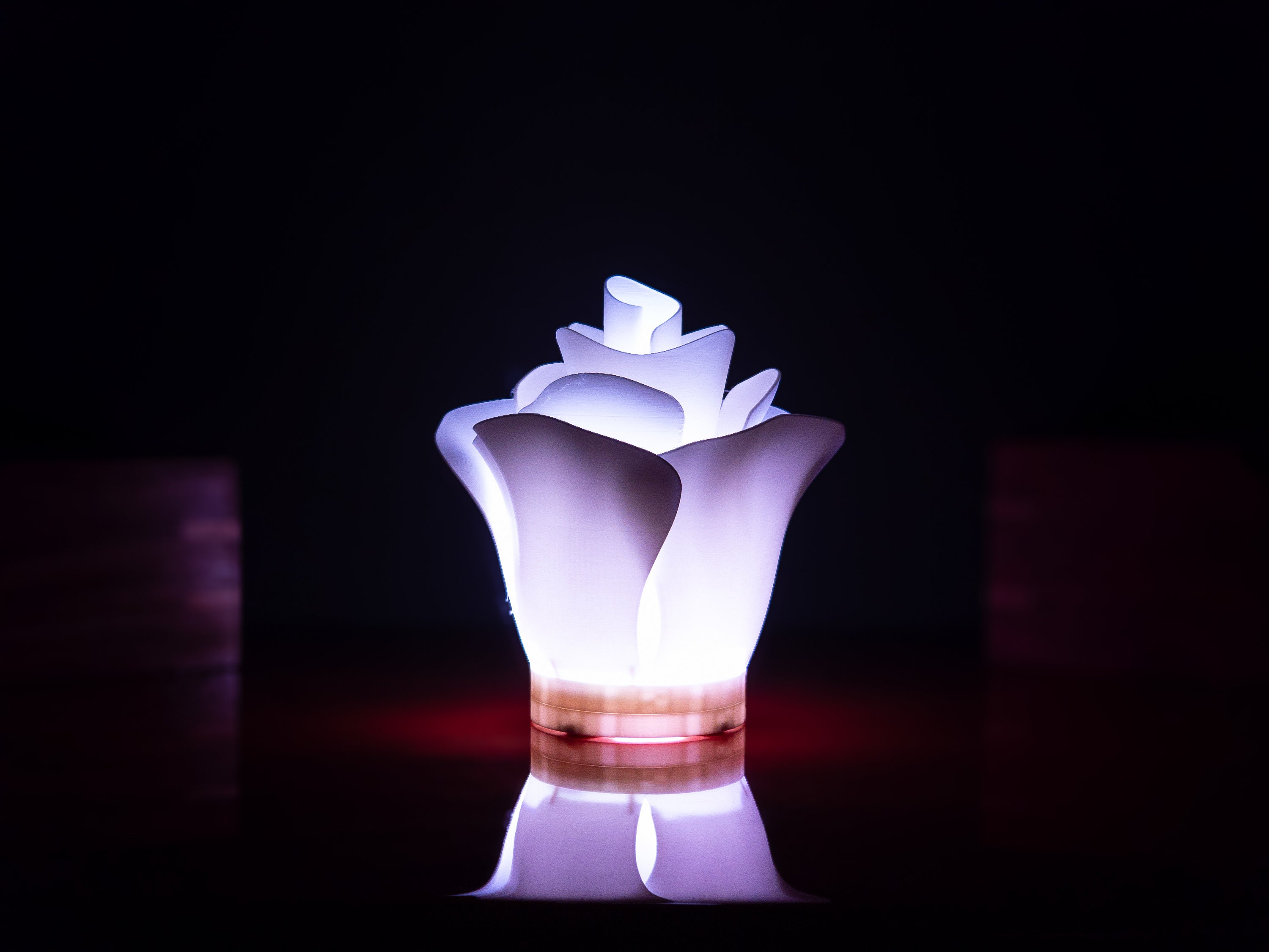 Rose Table Lamp Color Changing With Remote | Soft Glow Lamp | Small ...