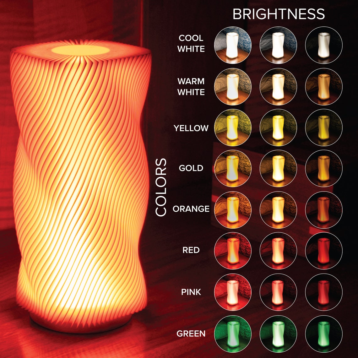 Yu-zen Lamp " Turn " | Soft Ambient Cozy/comfort Lighting | Home ...