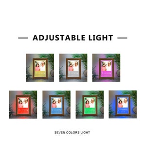 Personalized Memorial LED Light Photo Frame for Loss of Father ...