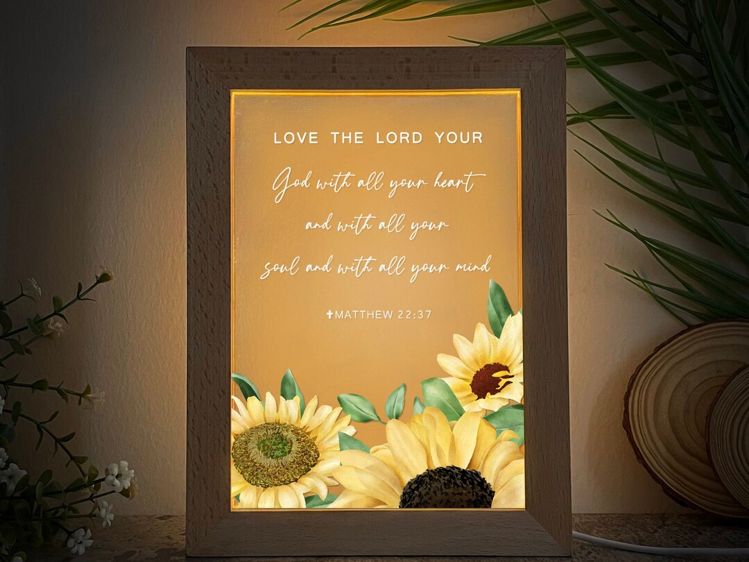 Custom Bible Verse Light, Personalized Bible Verse Print, Christian ...