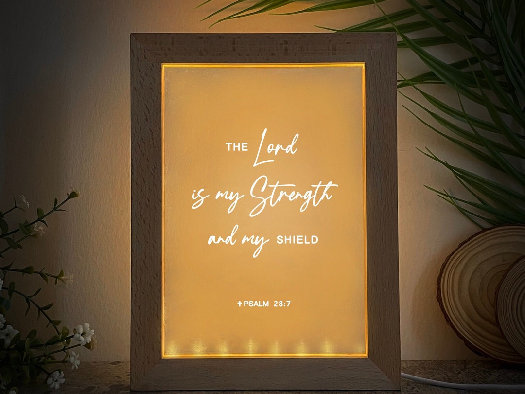 Custom Bible Verse LED Light, Personalized Bible Verse Gift, Christian ...