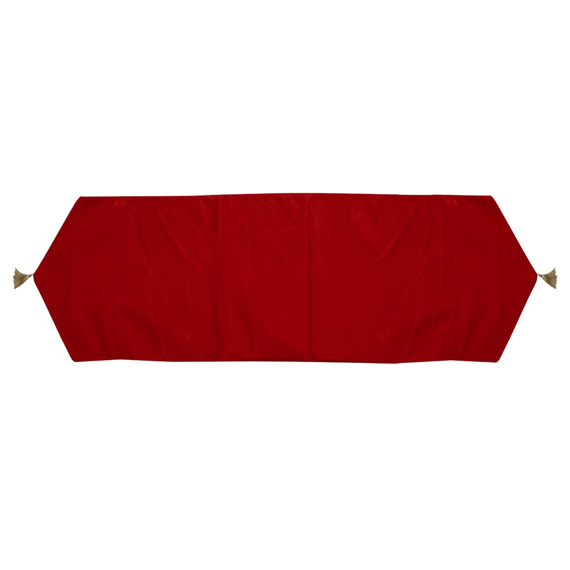 Velvet Table Runner & Toppers Premium Burgundy Velvet Fabric Double ...