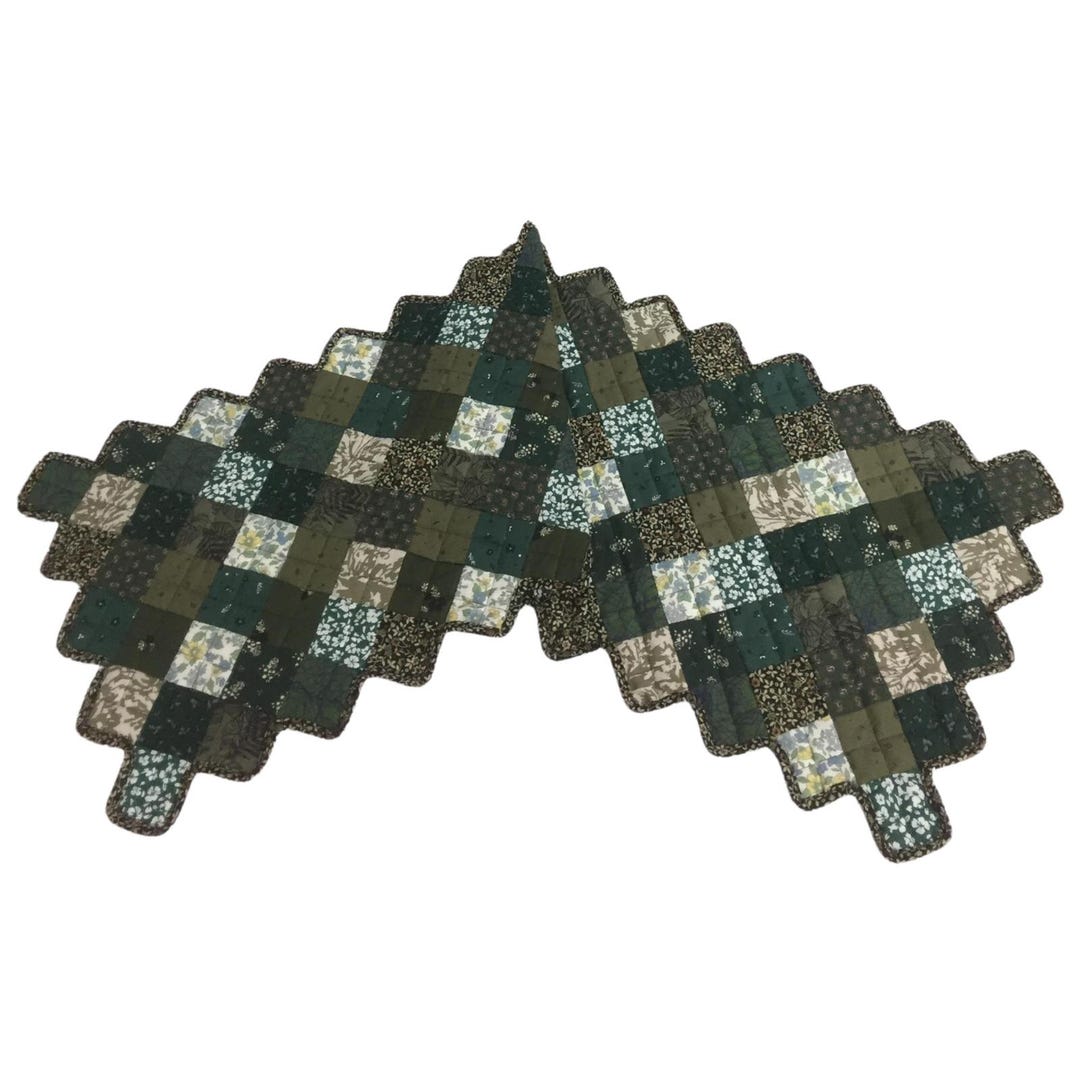 Quilted Table Runner Zig Zag Patchwork Table Runner ,table Toppers ...