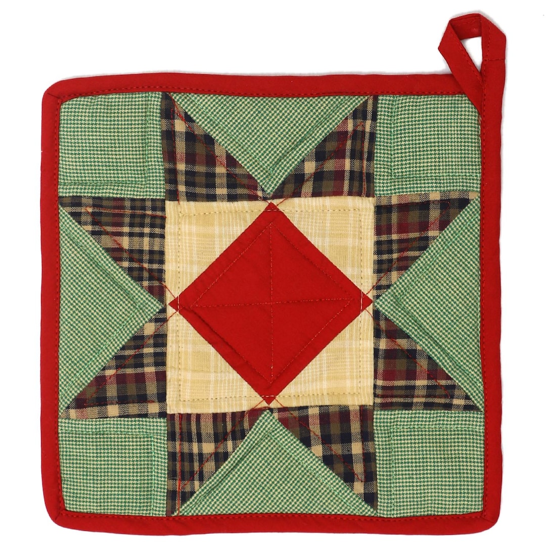 Christmas Quilted Pot Holder/table Topper/hot Pads/placemat Patchwork ...