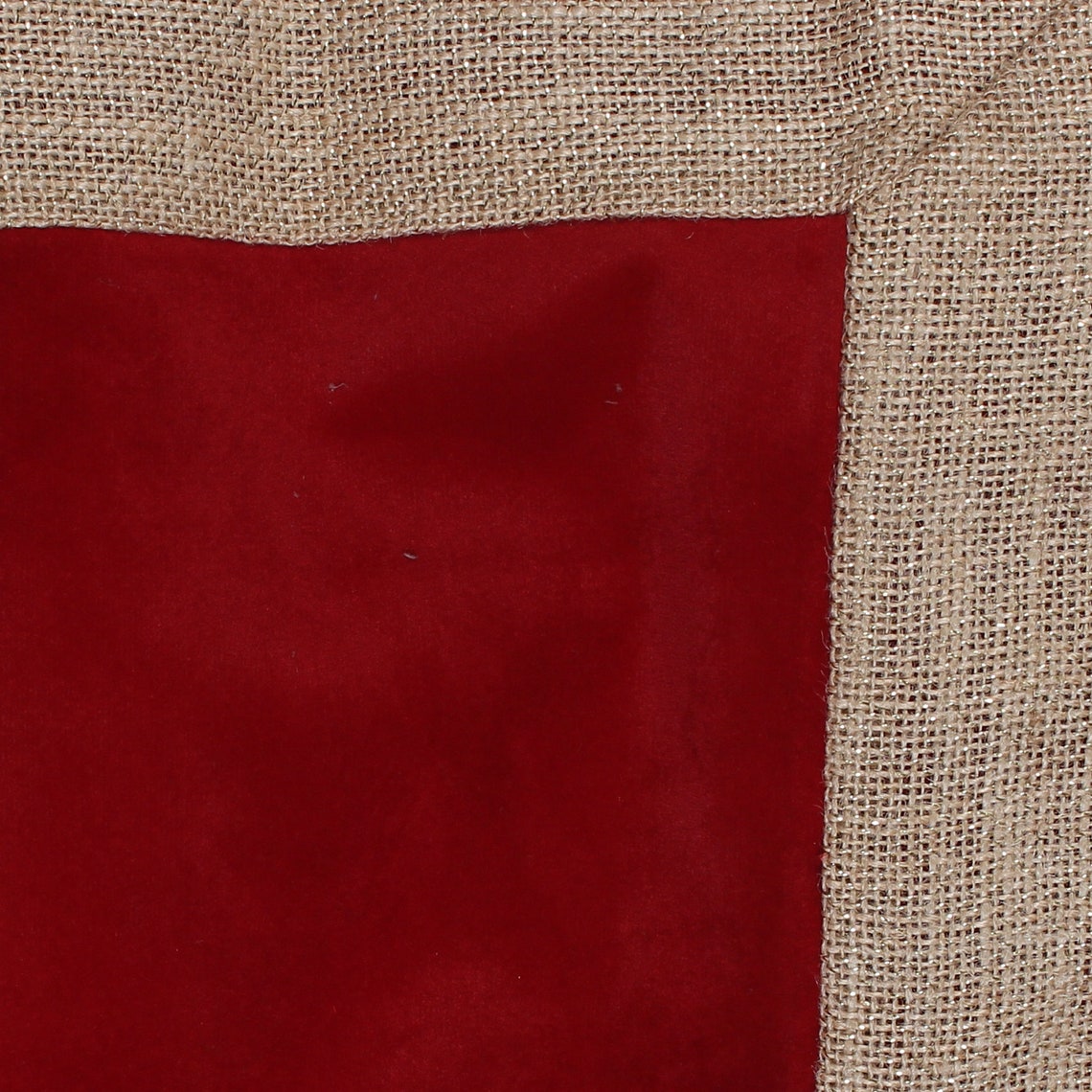 Velvet Table Runner & Toppers Premium Cardinal Red With Ivory Lurex ...