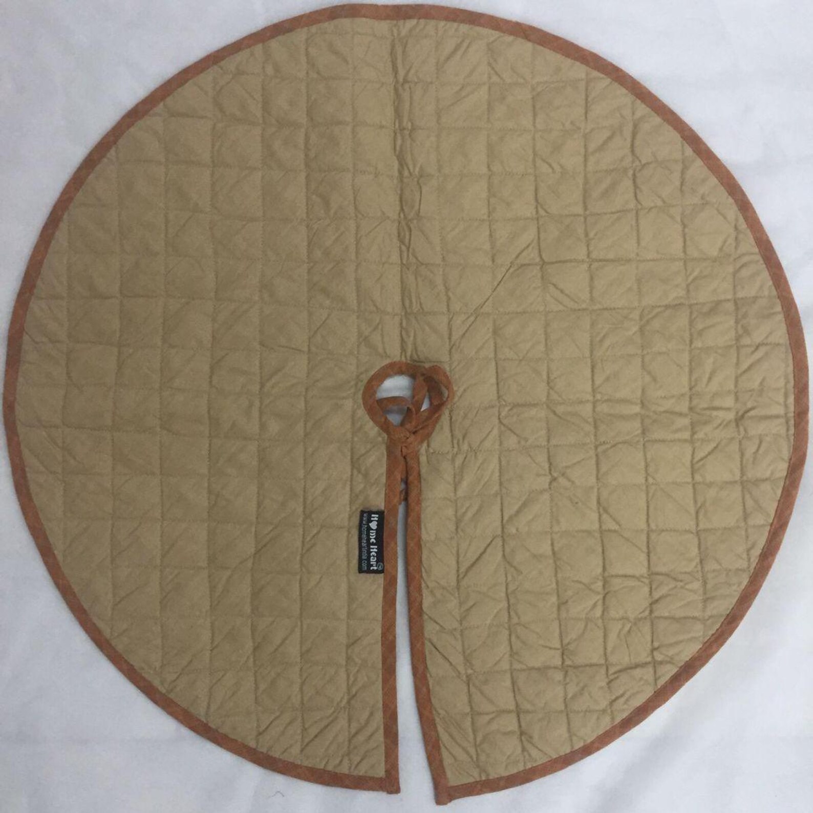 Christmas Tree Skirt Hand Made Hand Quilted Autumn Mix Plaid & Print ...