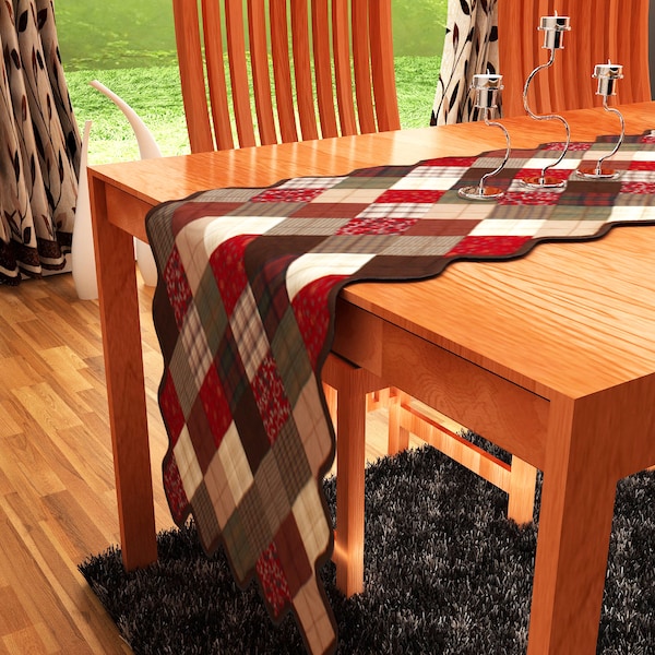 Quilted Table Runner - Etsy