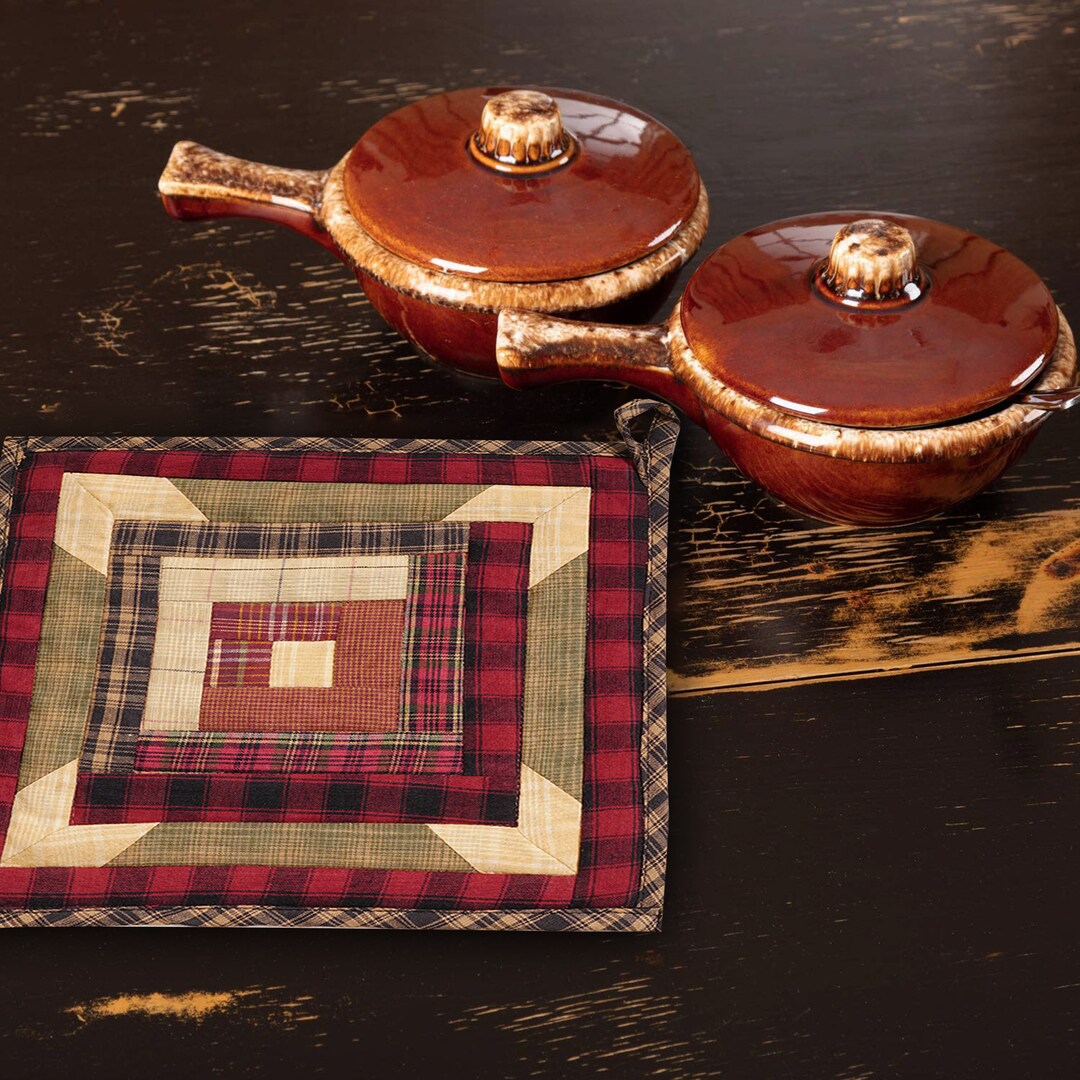 Quilted Pot Holder/table Topper/hot Pads Patchwork for Kitchen Country ...