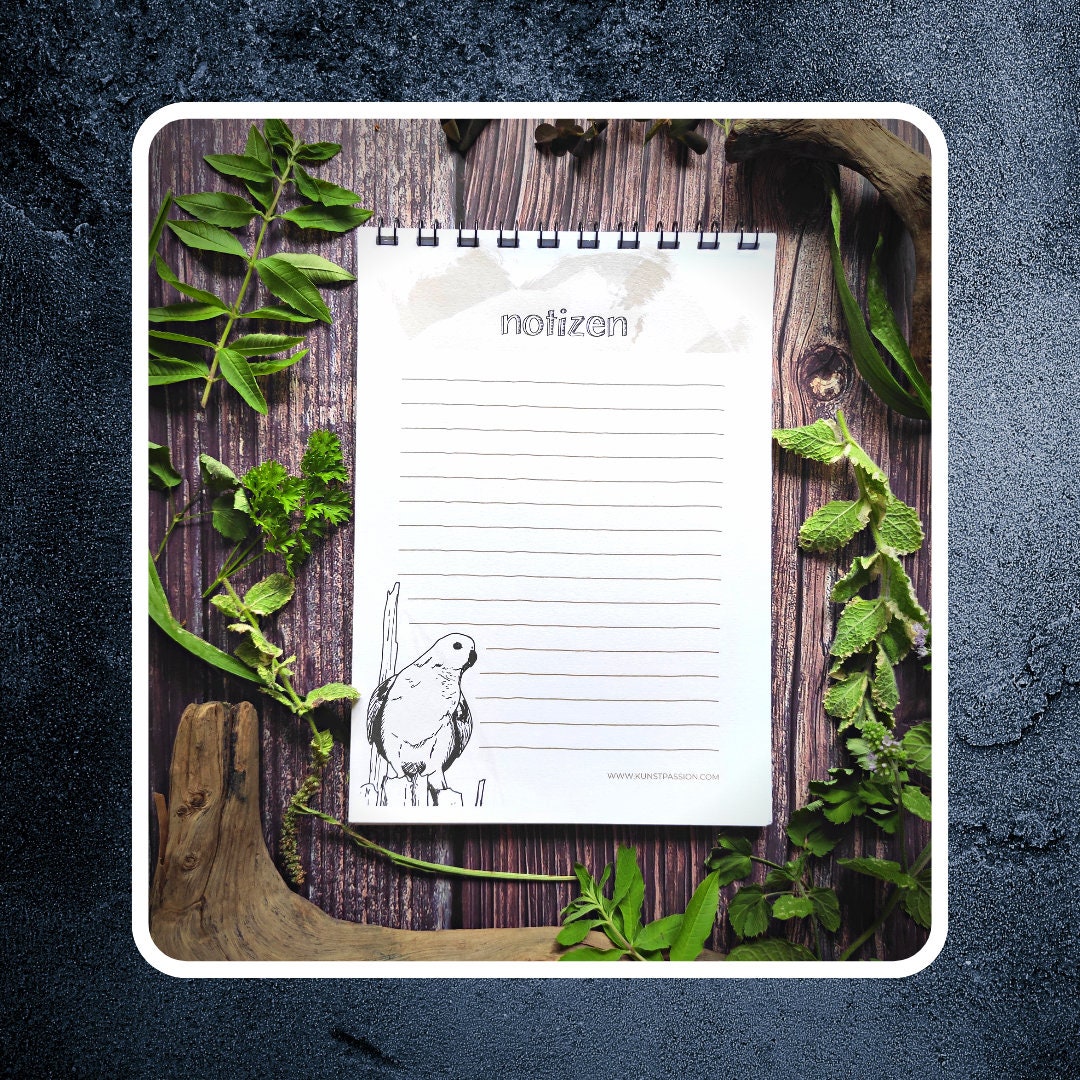 Notepad With Funny Motifs Practical Writing Pad 50 Pages DIN A6 Drawing ...