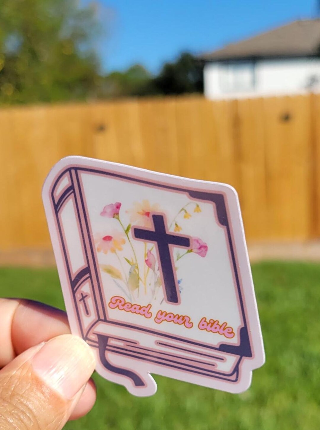 Read Your Bible Sticker, Christian Sticker, Bible Sticker, Religious ...